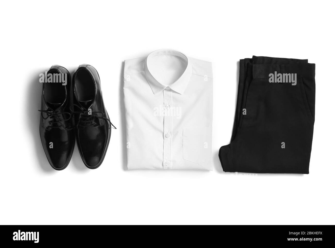 Stylish school uniform on white background Stock Photo - Alamy