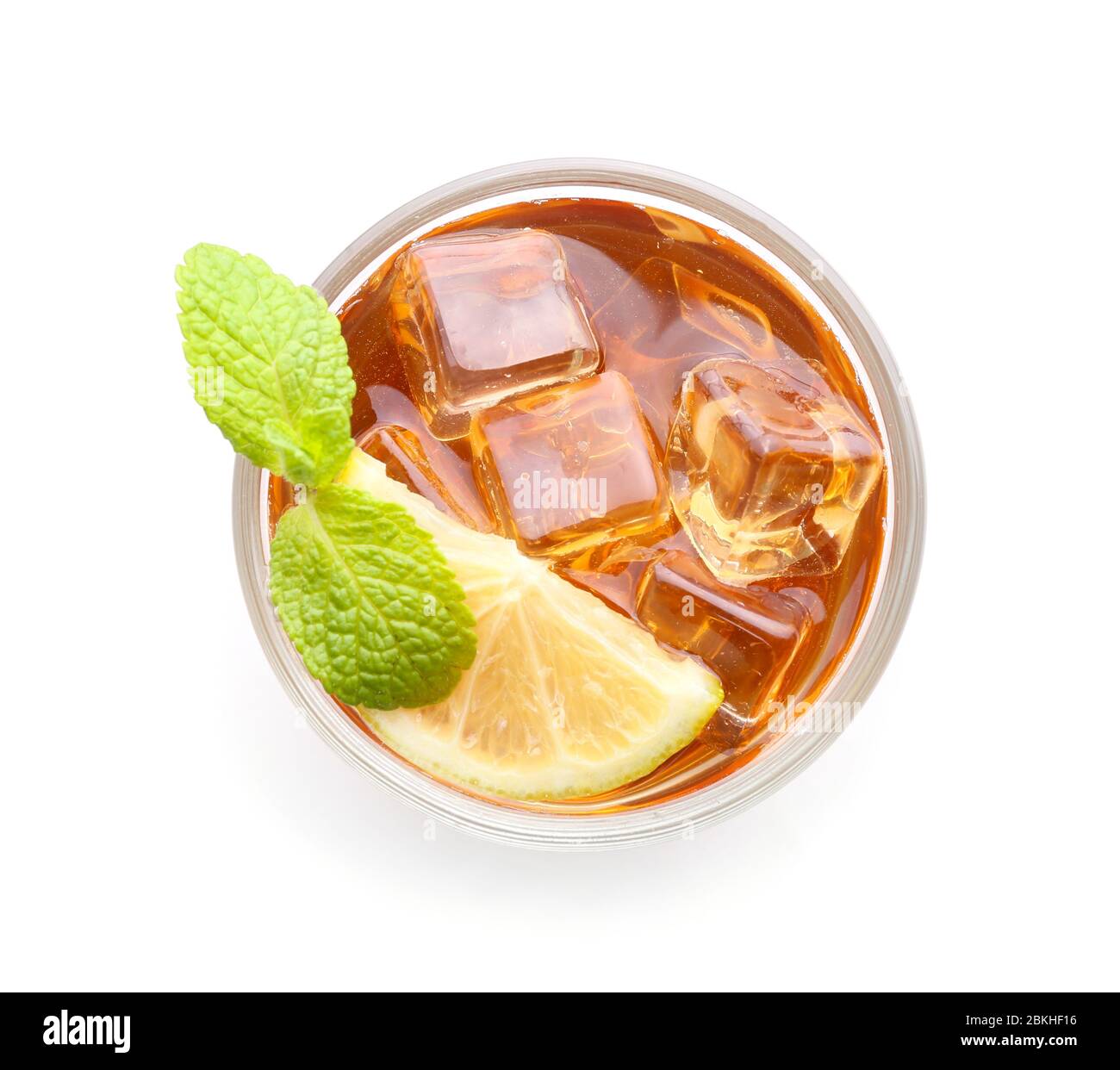 Glass tasty cold tea Cut Out Stock Images & Pictures - Alamy
