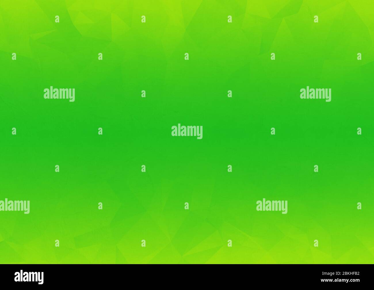 A green background with a geometric shaped top and bottom border with ...