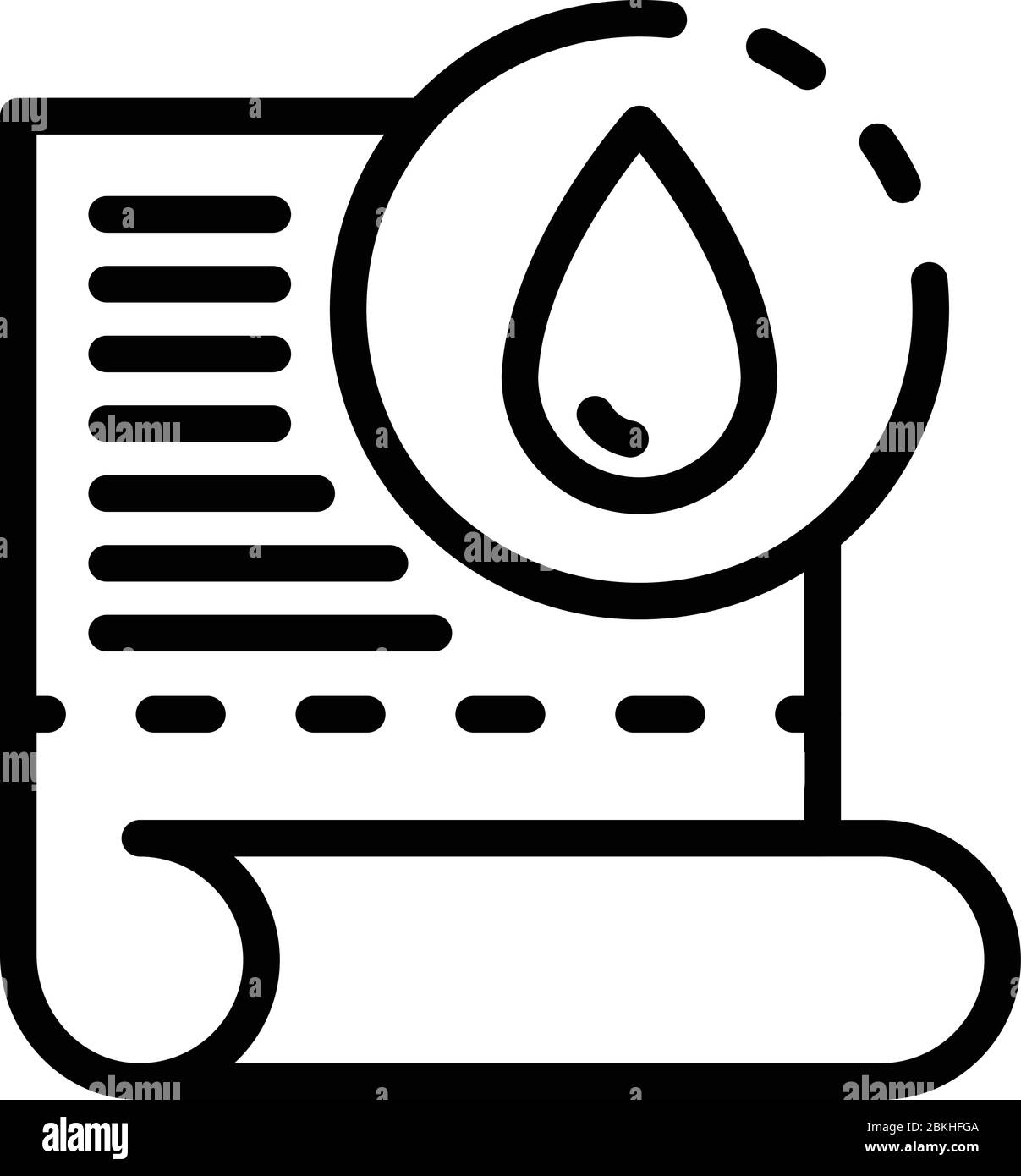 Paper scroll text linear Stock Vector Images - Alamy