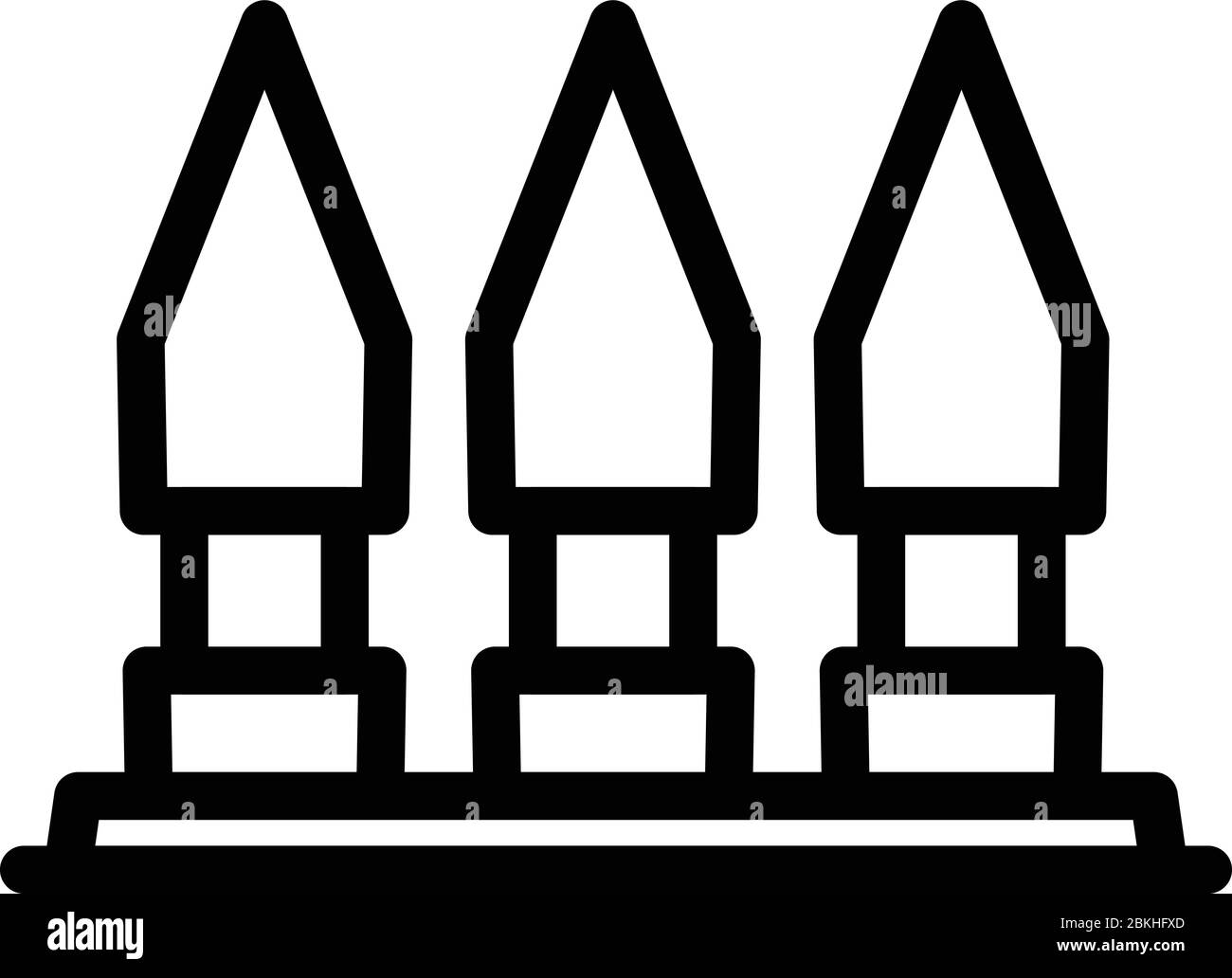 Three warheads Stock Vector Images - Alamy