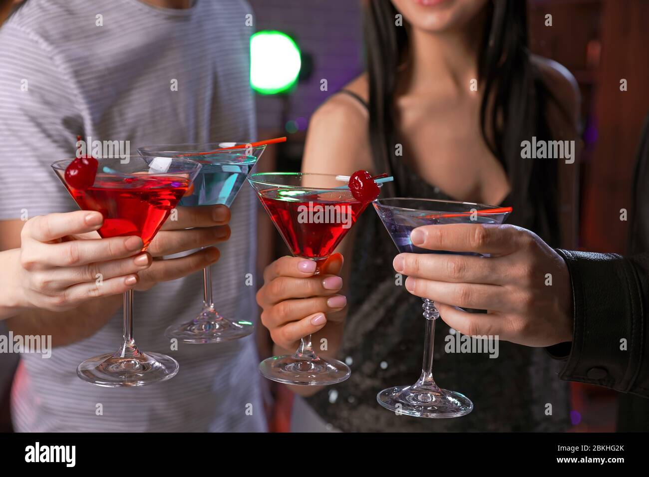 Stylish friends cocktails hi-res stock photography and images - Alamy