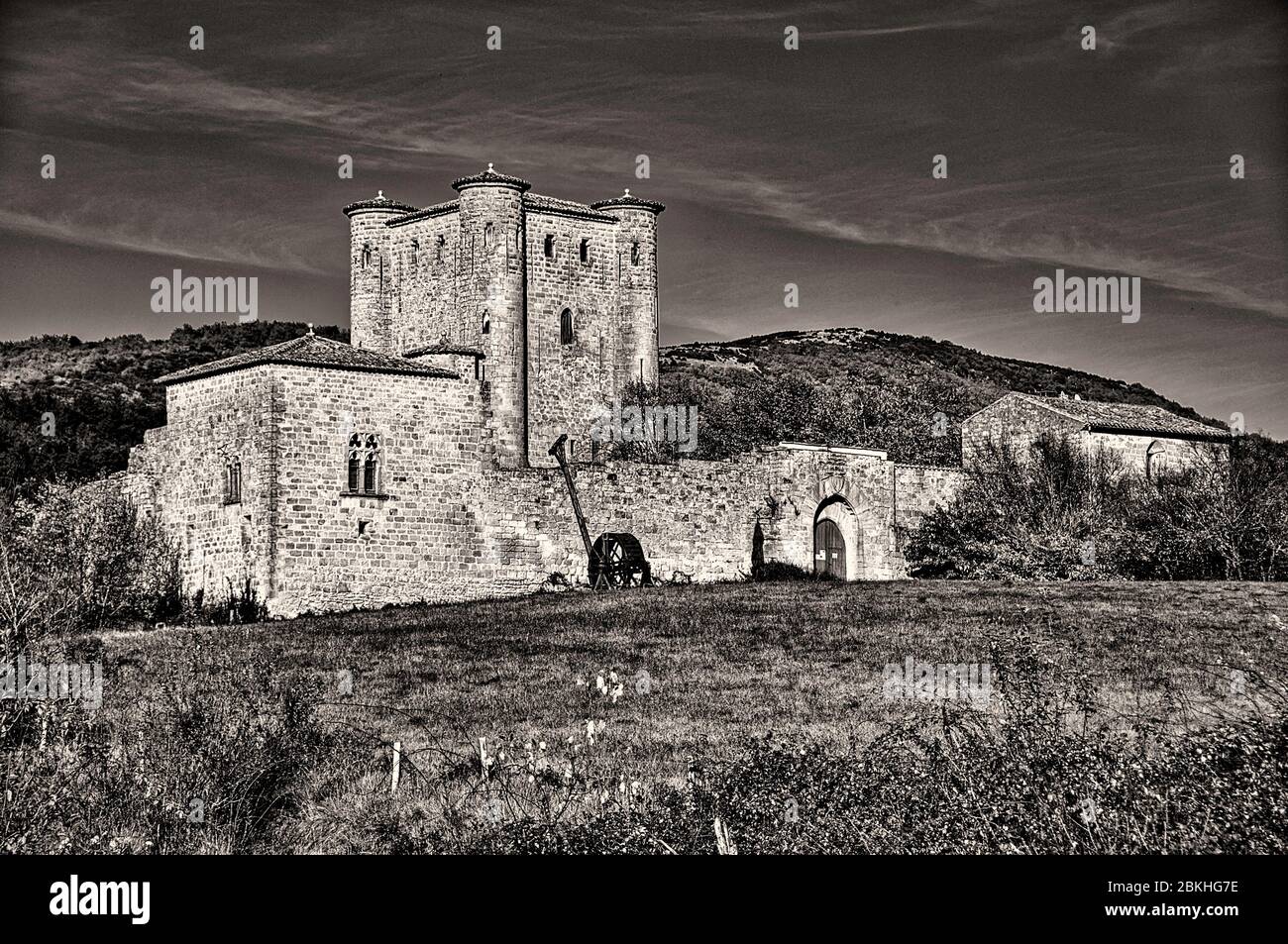 14th century Arques Castle, Chateau d'Arques, France Stock Photo - Alamy