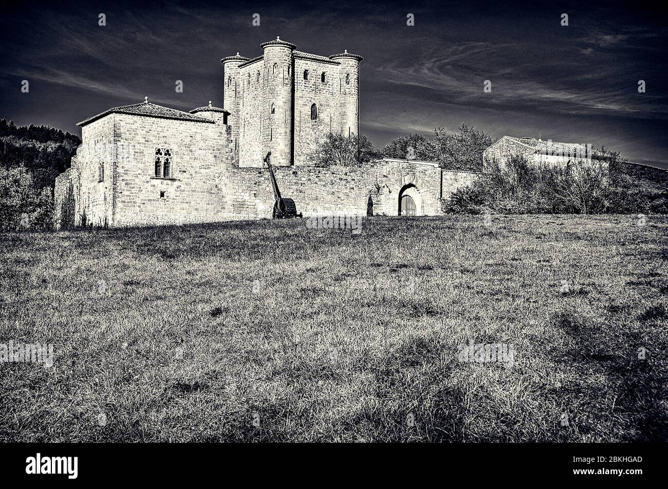 14th century Arques Castle, Chateau d'Arques, France Stock Photo - Alamy