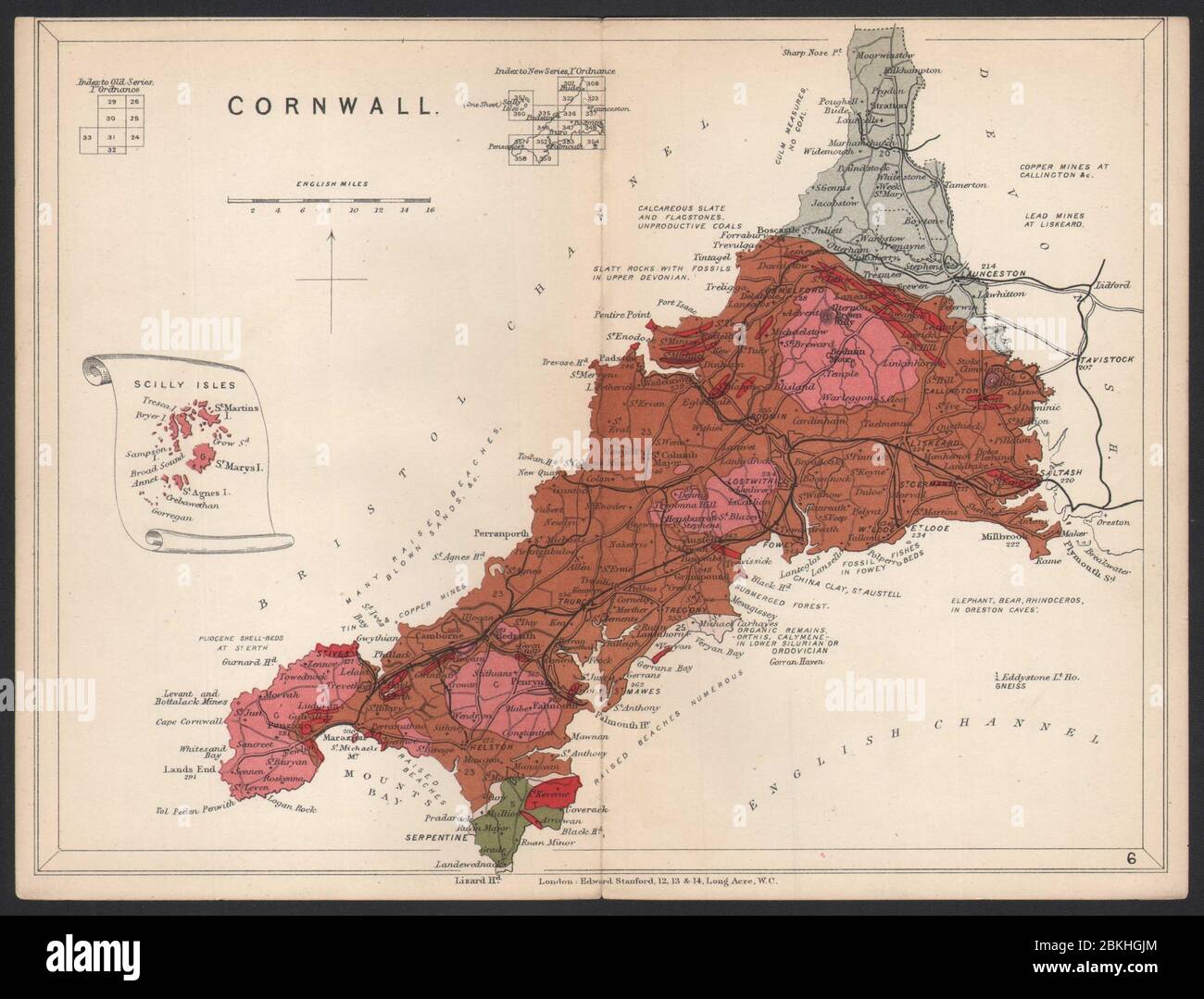 Antique map of cornwall hi-res stock photography and images - Alamy