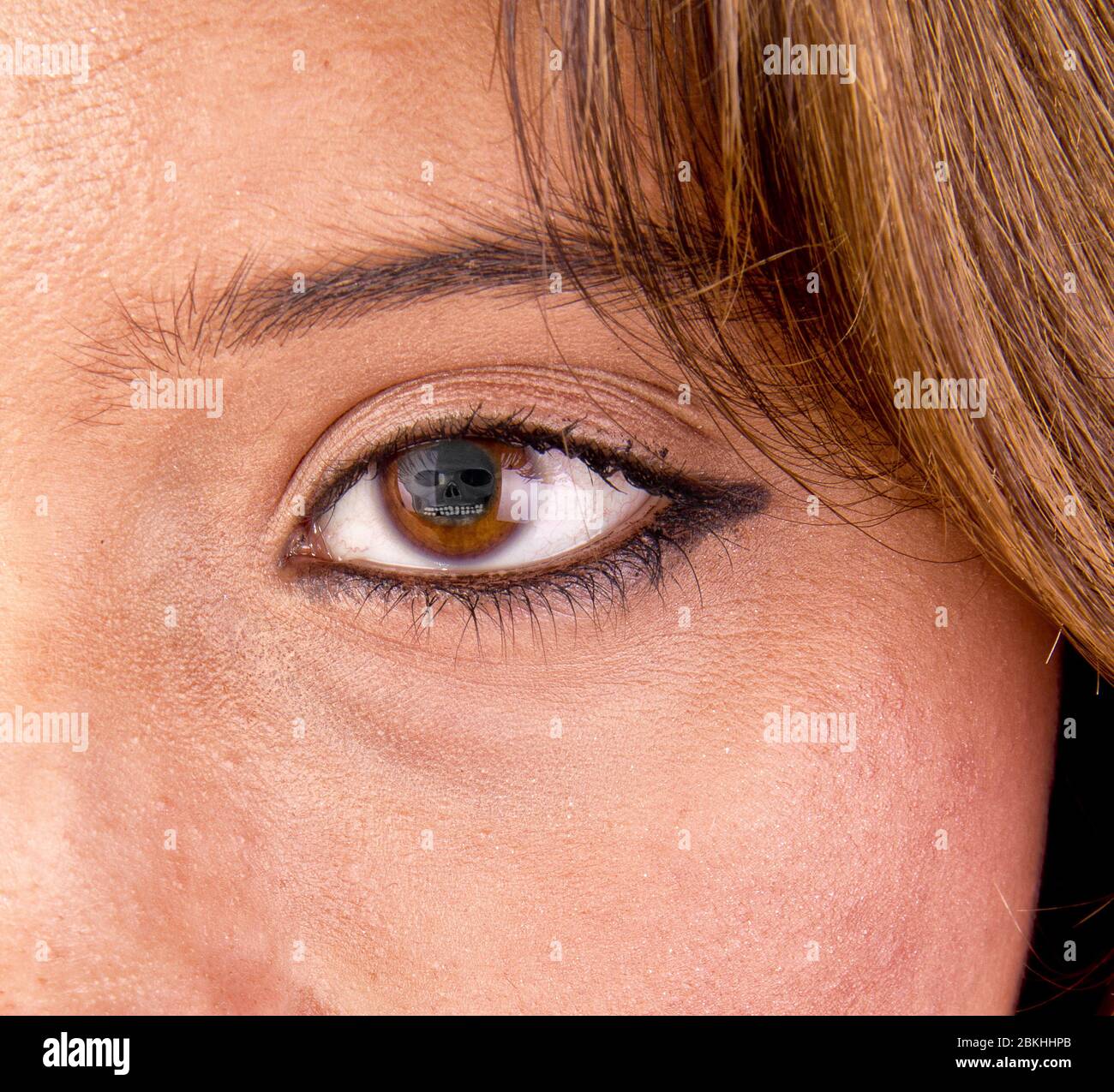 Ghost girl with black eyes hi-res stock photography and images - Alamy