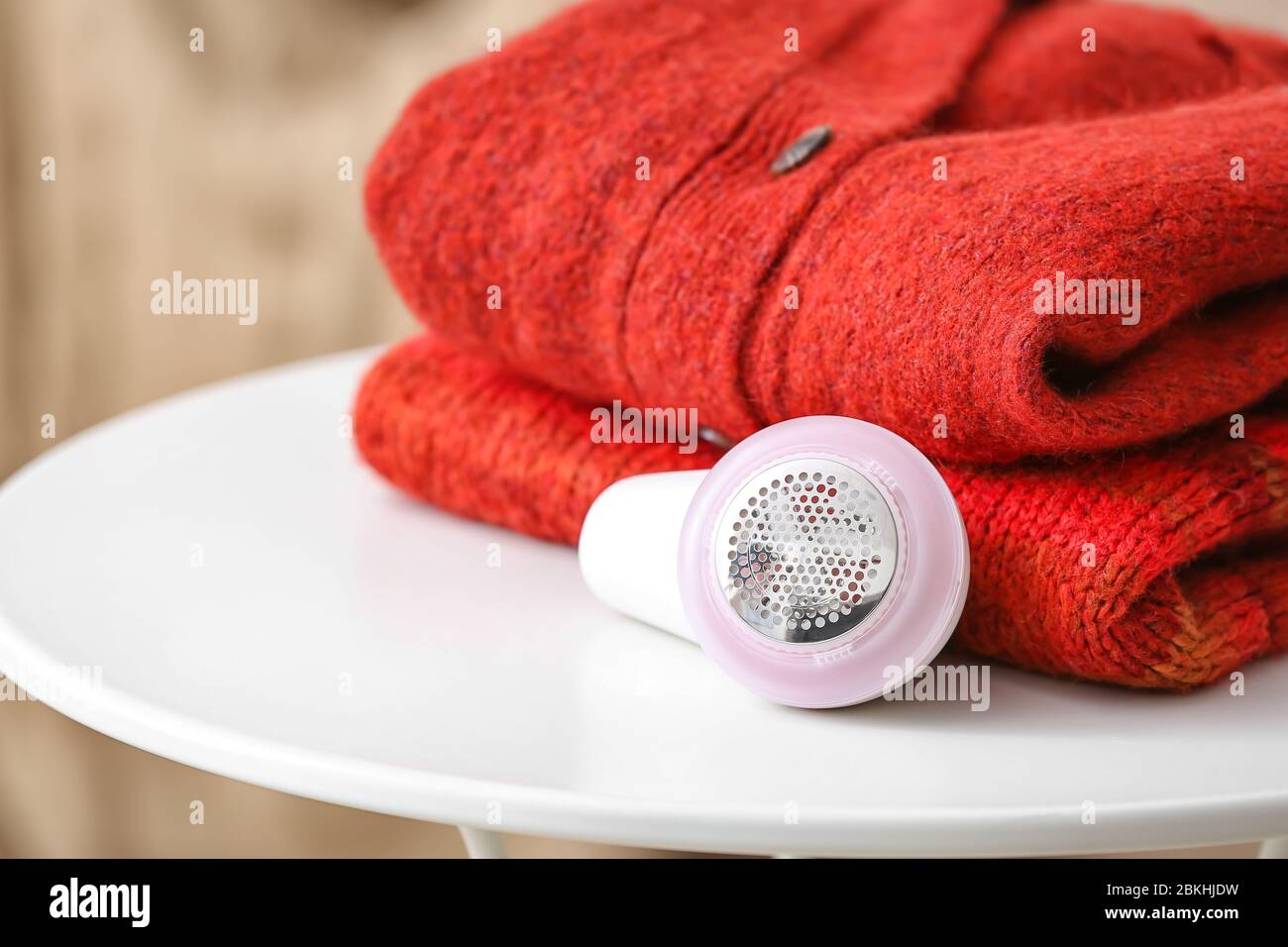 Modern fabric shaver clothes hi-res stock photography and images - Alamy