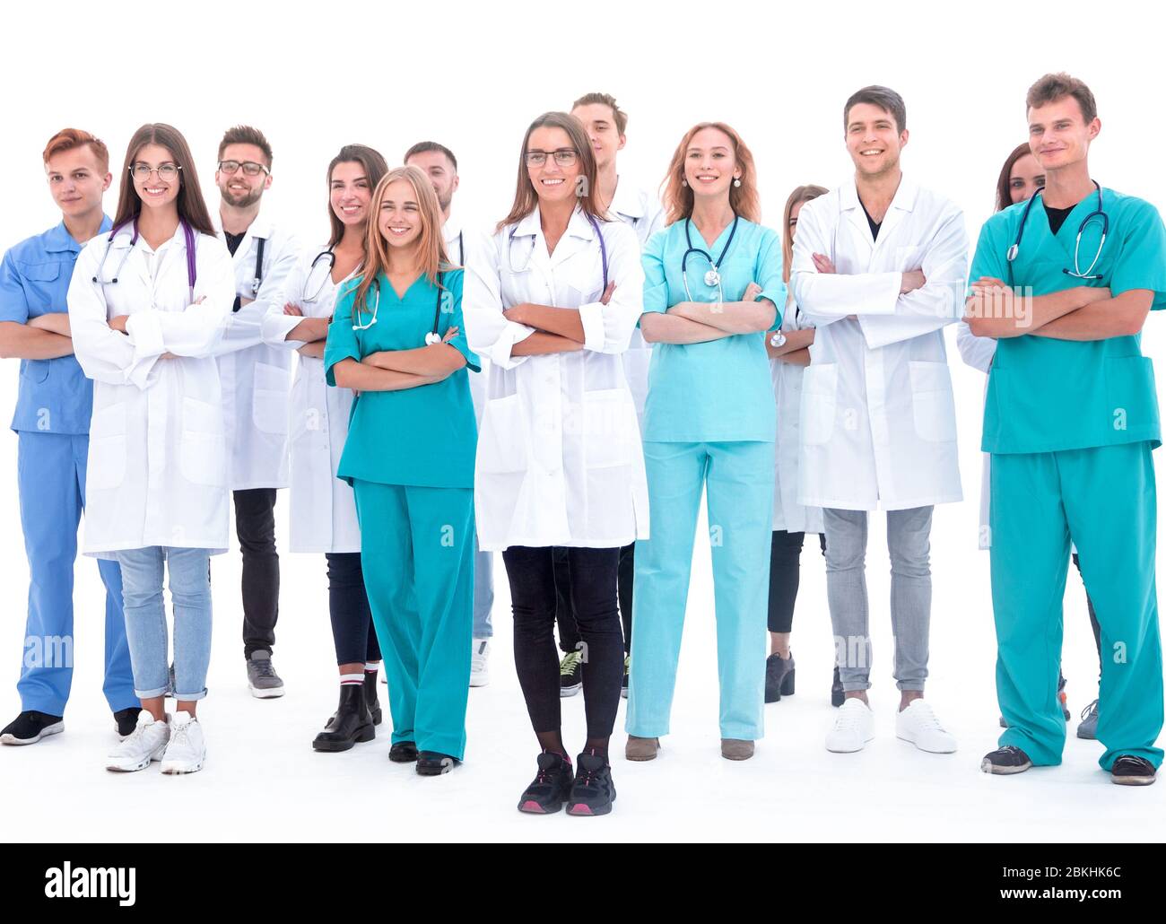group of young medical professionals standing together Stock Photo - Alamy