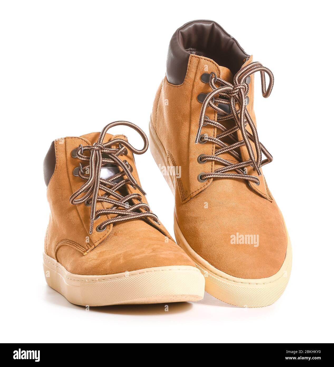 Modern casual shoes on white background Stock Photo - Alamy