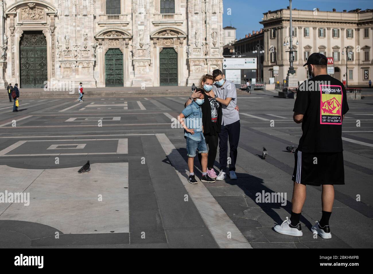 Milan, 4 May 2020. First day of phase 2 for the Covid-19 decree ...