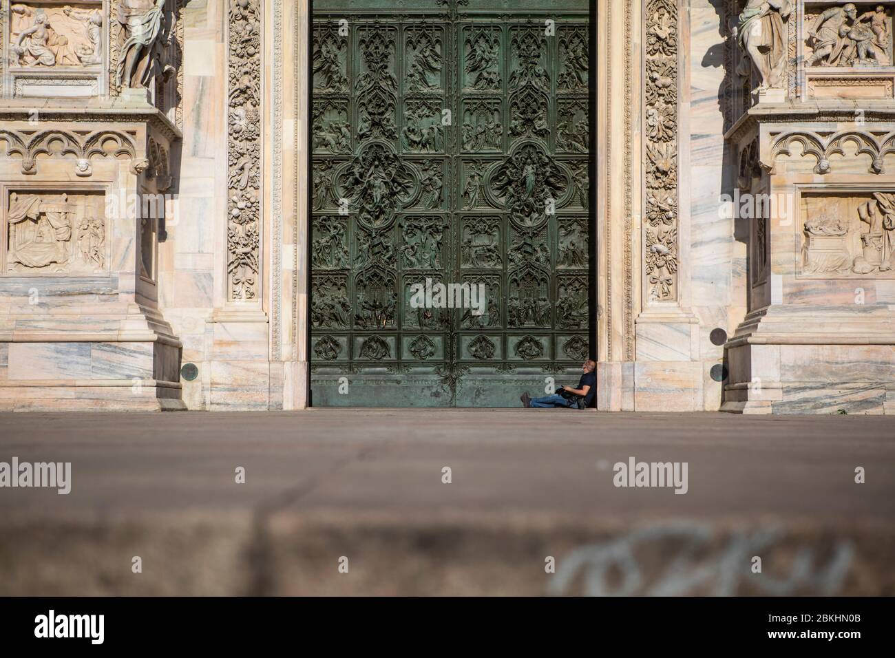 Milan, 4 May 2020. First day of phase 2 for the Covid-19 decree ...