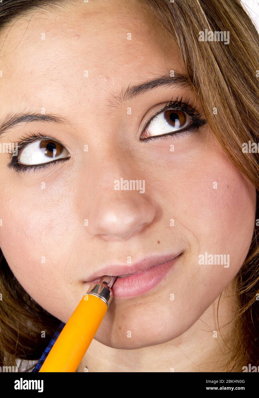 Girl think hi-res stock photography and images - Alamy