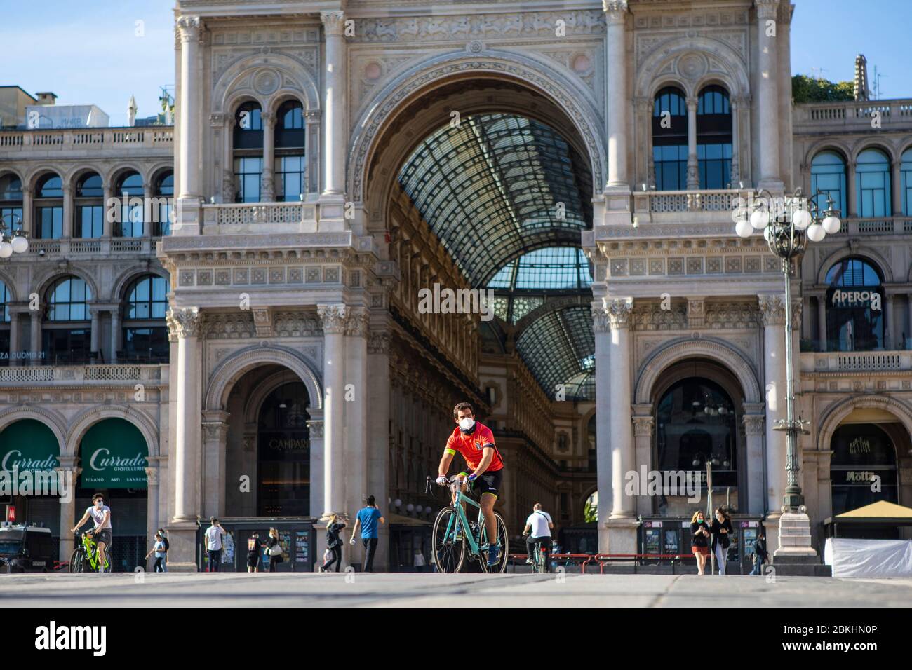 Milan, 4 May 2020. First day of phase 2 for the Covid-19 decree ...