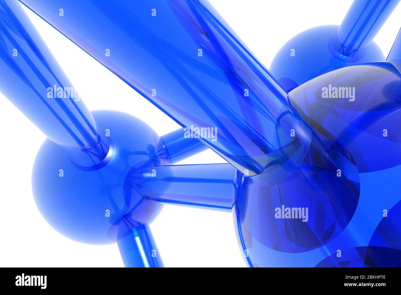 Molecule 3D Illustration Stock Photo - Alamy