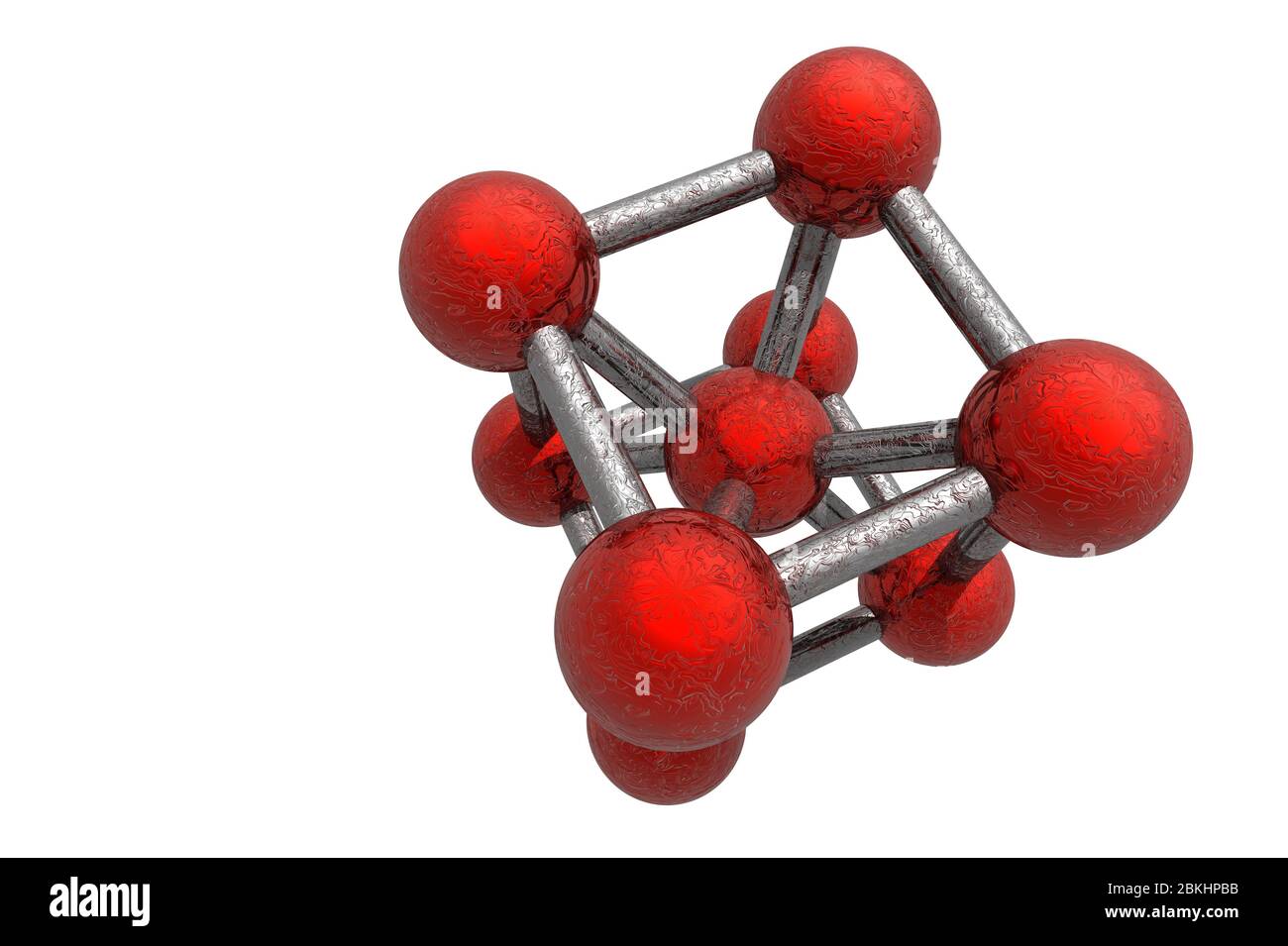 3d render illustration atom Cut Out Stock Images & Pictures - Alamy