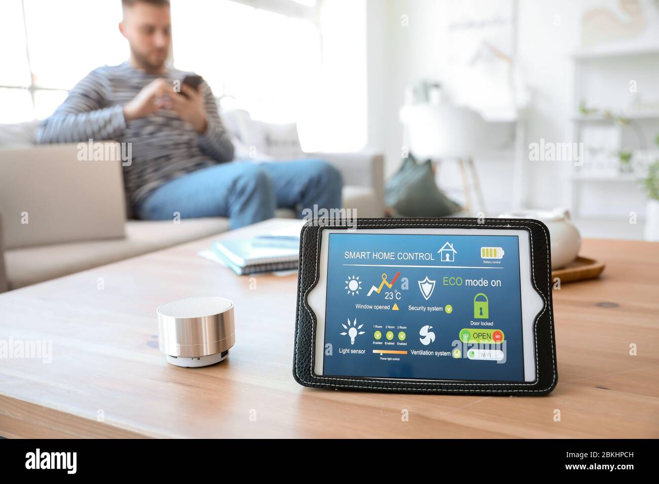 Tablet computer with application of smart home automation and assistant ...