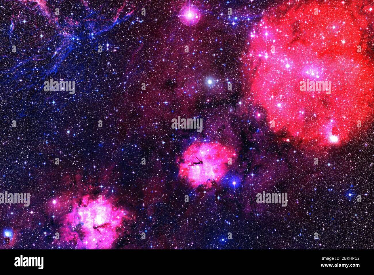 Infinite space with nebulae and stars. Elements of this image furnished ...