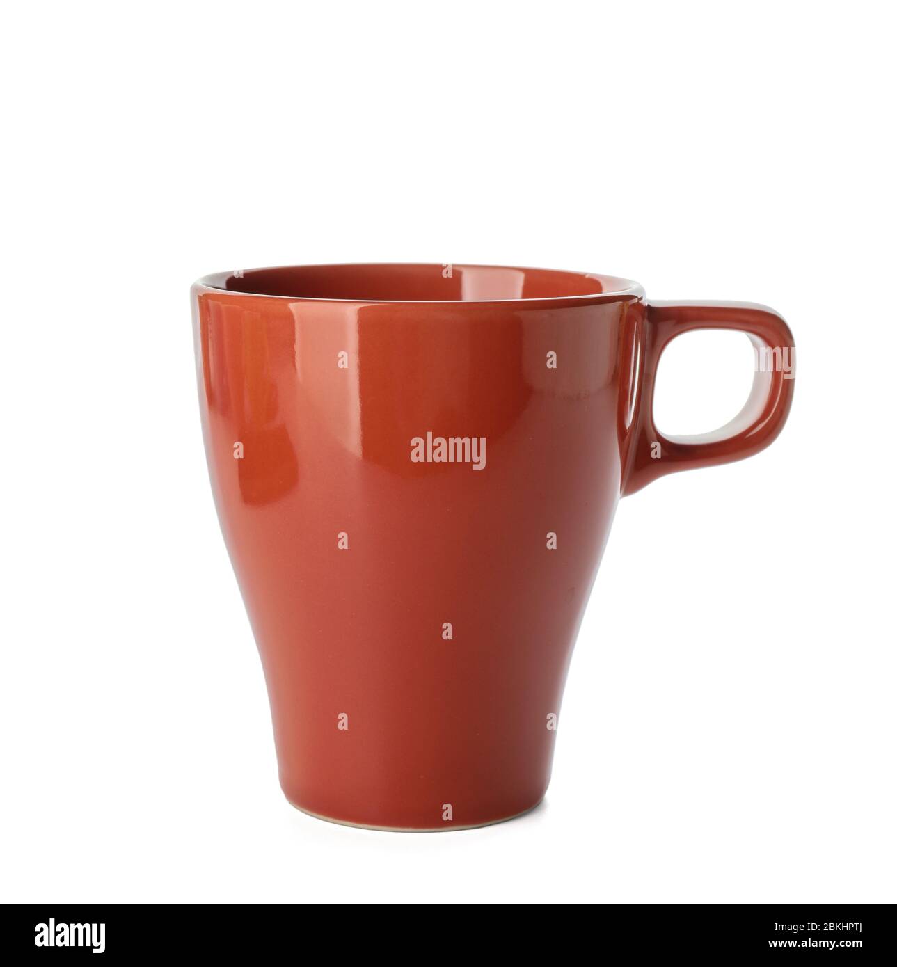 Blank cup on white background Stock Photo - Alamy