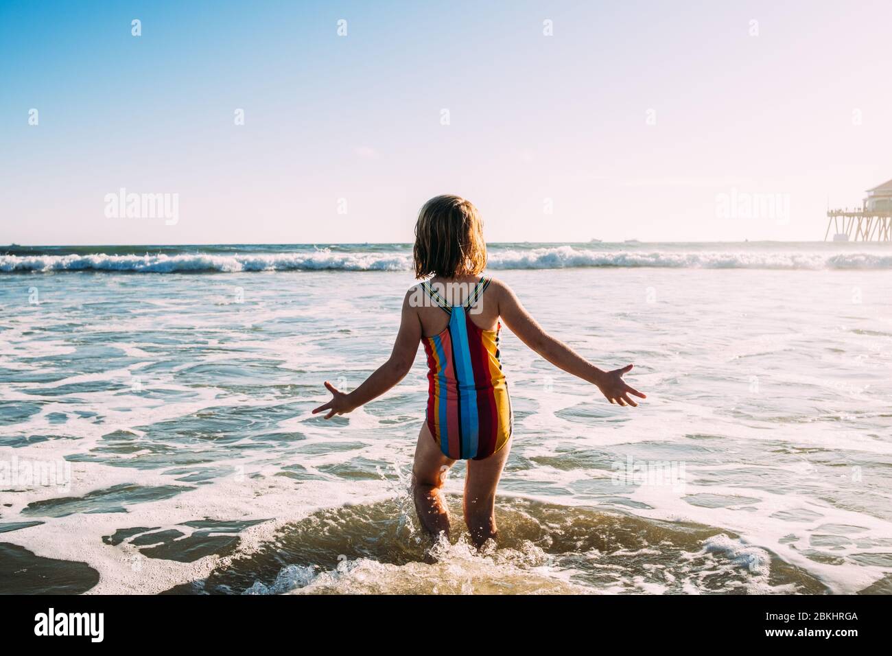 6 year old girl running hi-res stock photography and images - Alamy