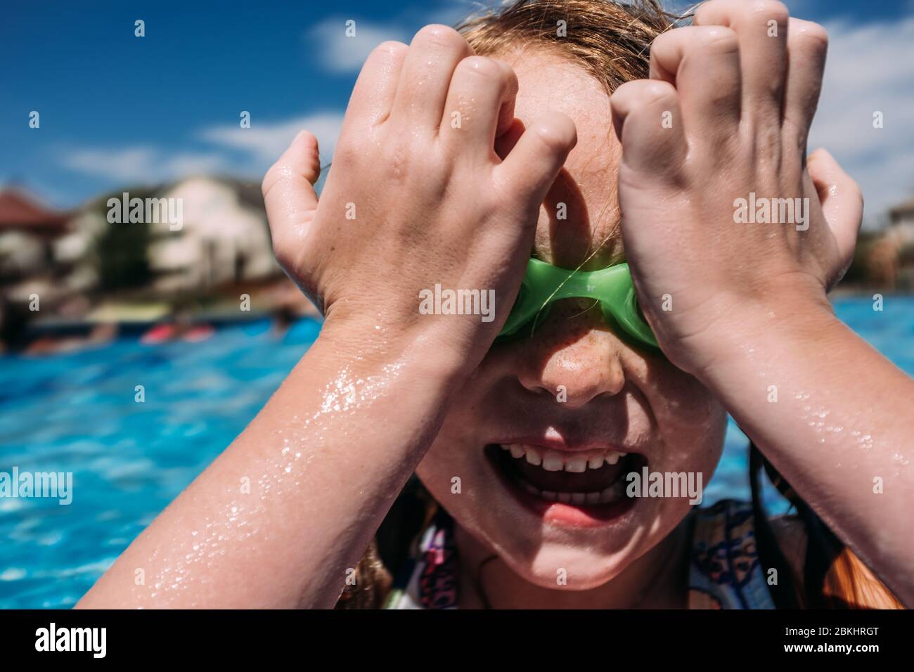 Pushing into pool hi-res stock photography and images - Alamy