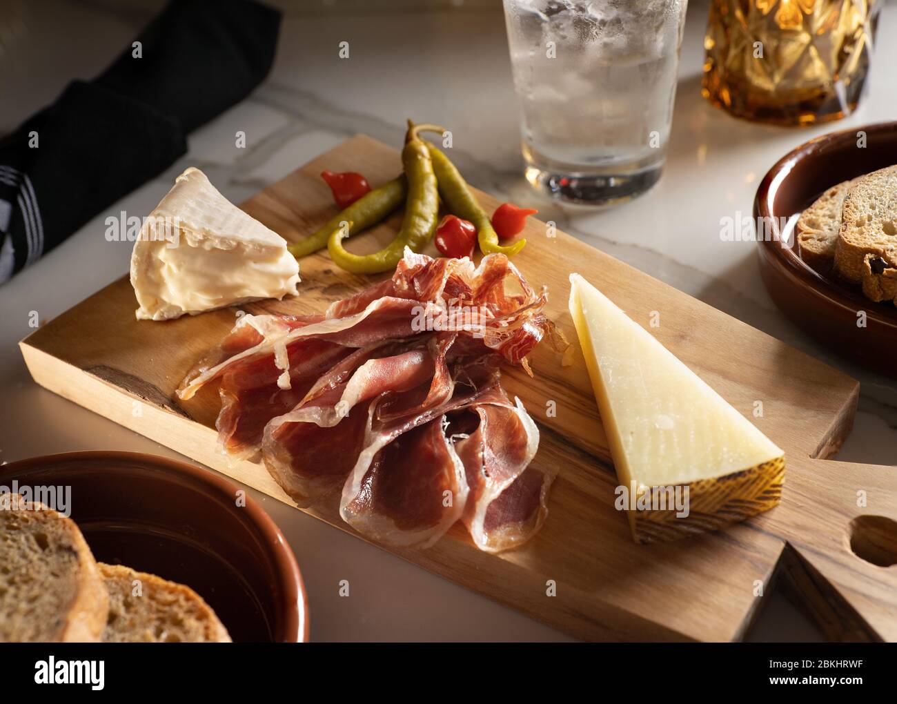 charcuterie board in a restaurant Stock Photo - Alamy