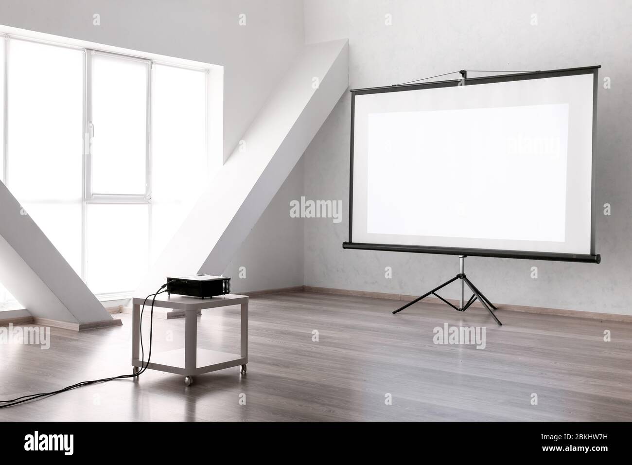 Empty conference room blank projector hi-res stock photography and ...