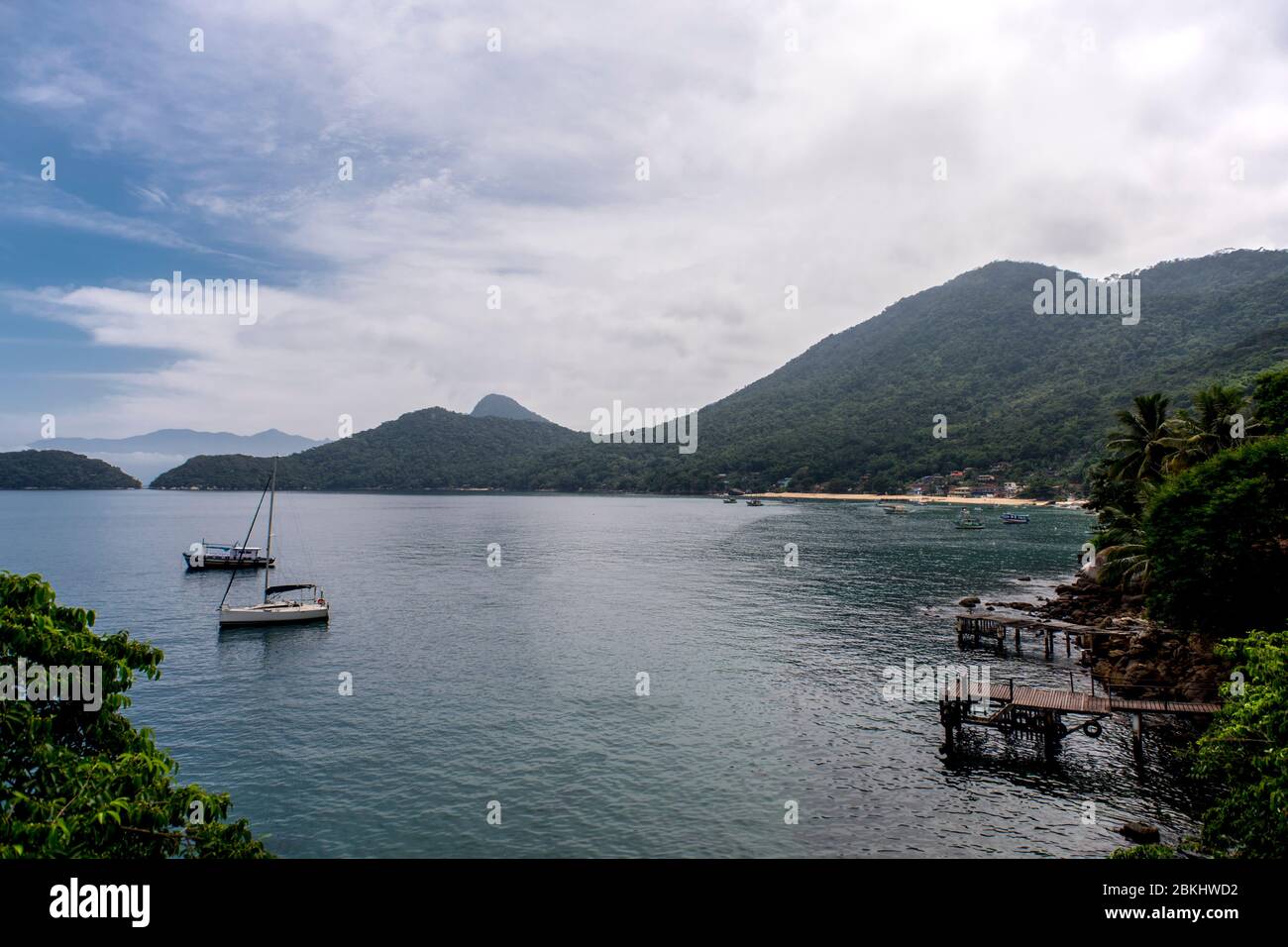 calm bay on the island of Ilha Grande - Brazil Stock Photo - Alamy