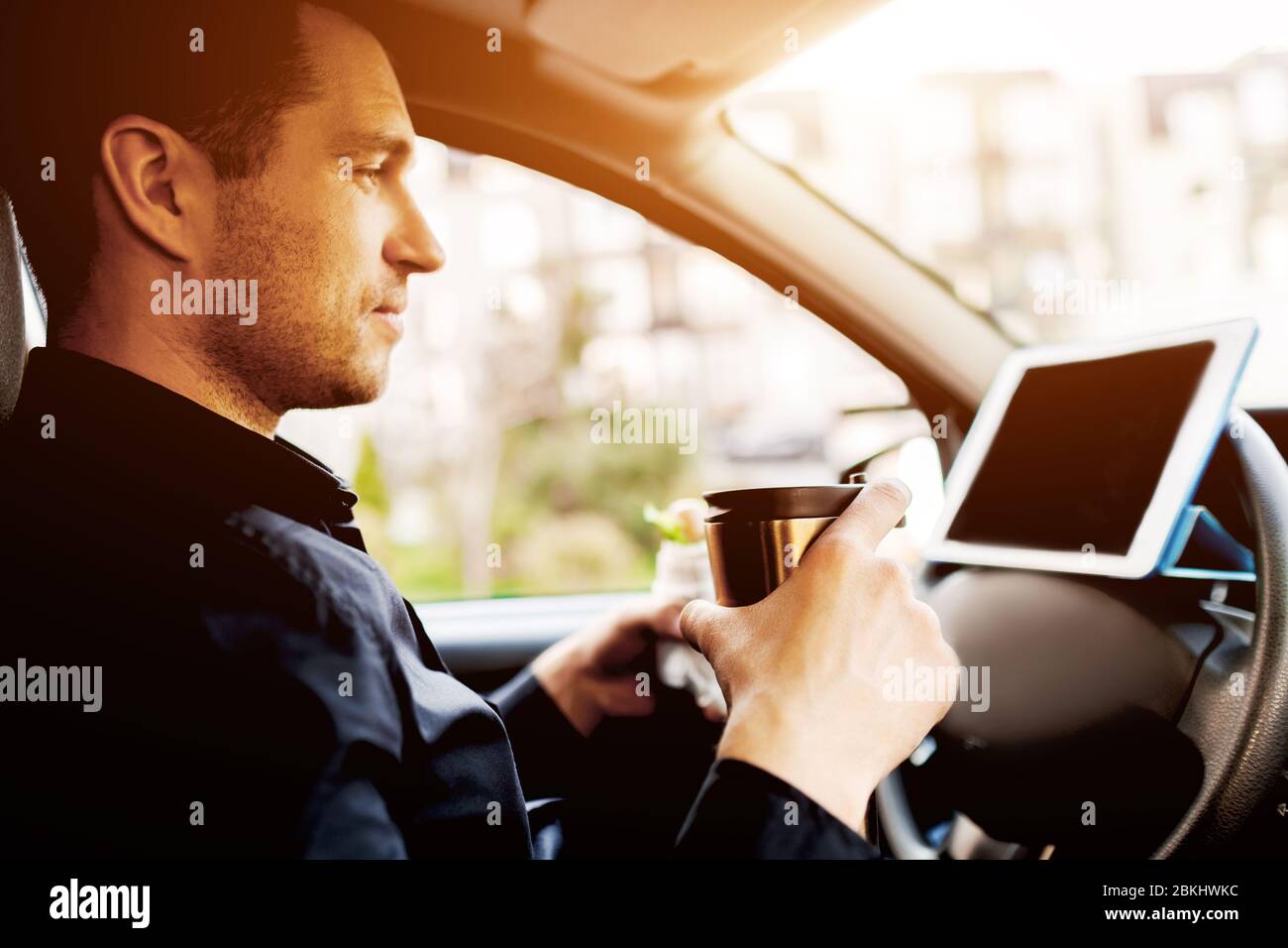 Lunch inside vehicle hi-res stock photography and images - Alamy