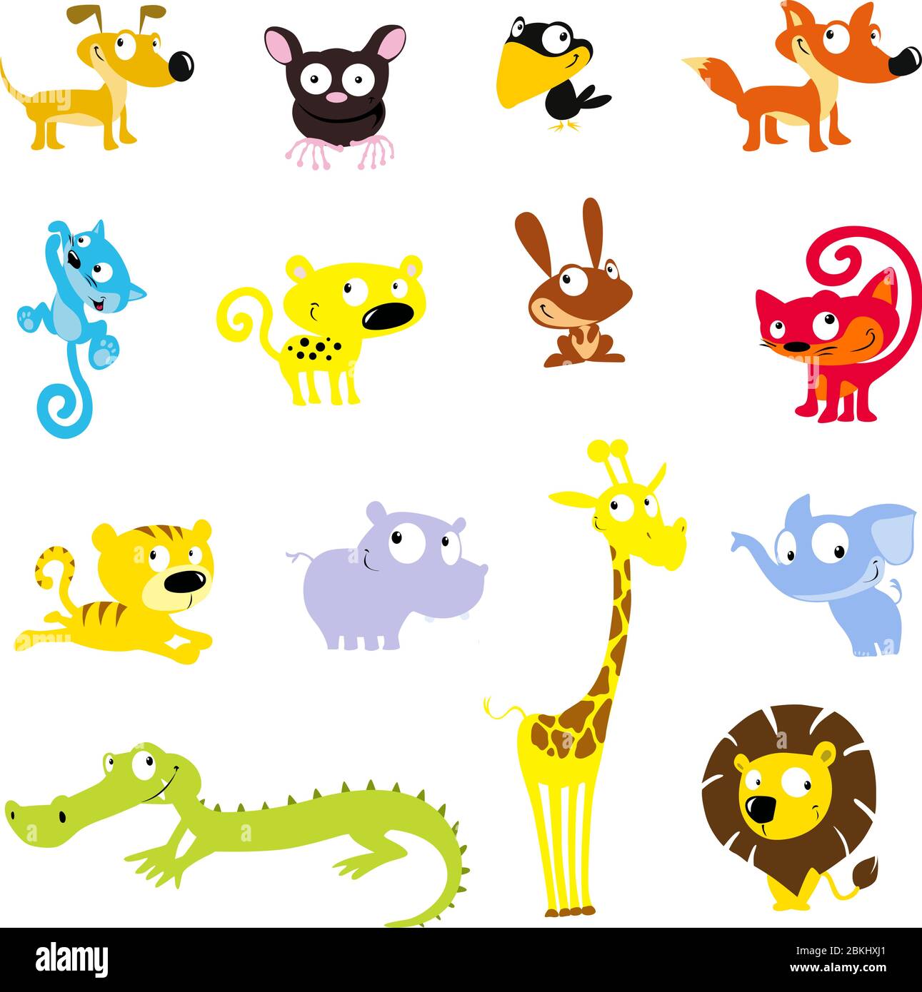 simple cute animal symbol - vector icon illustration Stock Vector Image ...