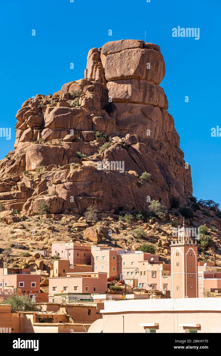 Morocco, Souss-Massa region, surroundings of Tafraoute, Aguerd Oudad ...