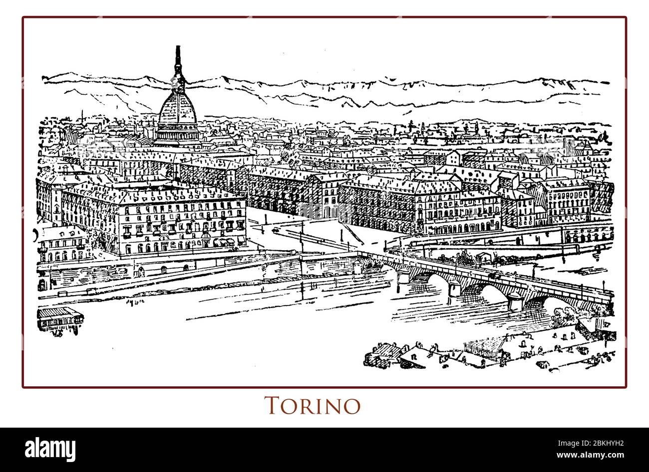 Torino view Cut Out Stock Images & Pictures - Alamy