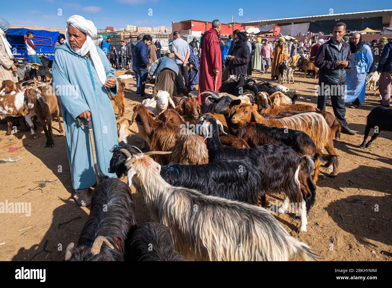 Morocco, Guelmim-Oued Noun region, saturday souk Stock Photo - Alamy