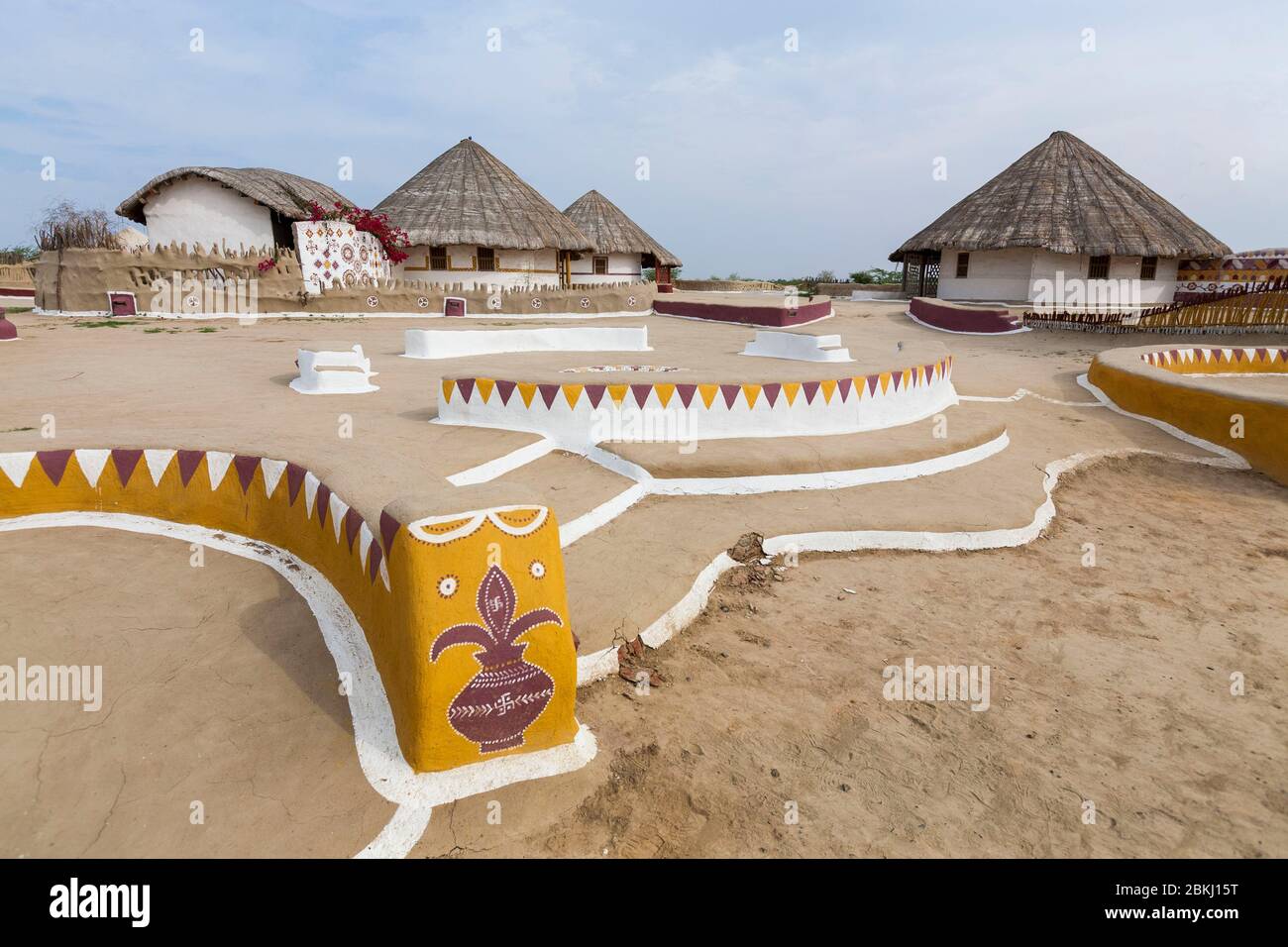 India, Gujarat State, Kutch region, Hodka village, near Bhuj, luxury ...
