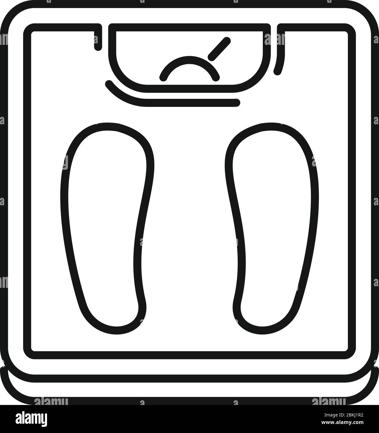 Man scales icon. Outline man scales vector icon for web design isolated ...