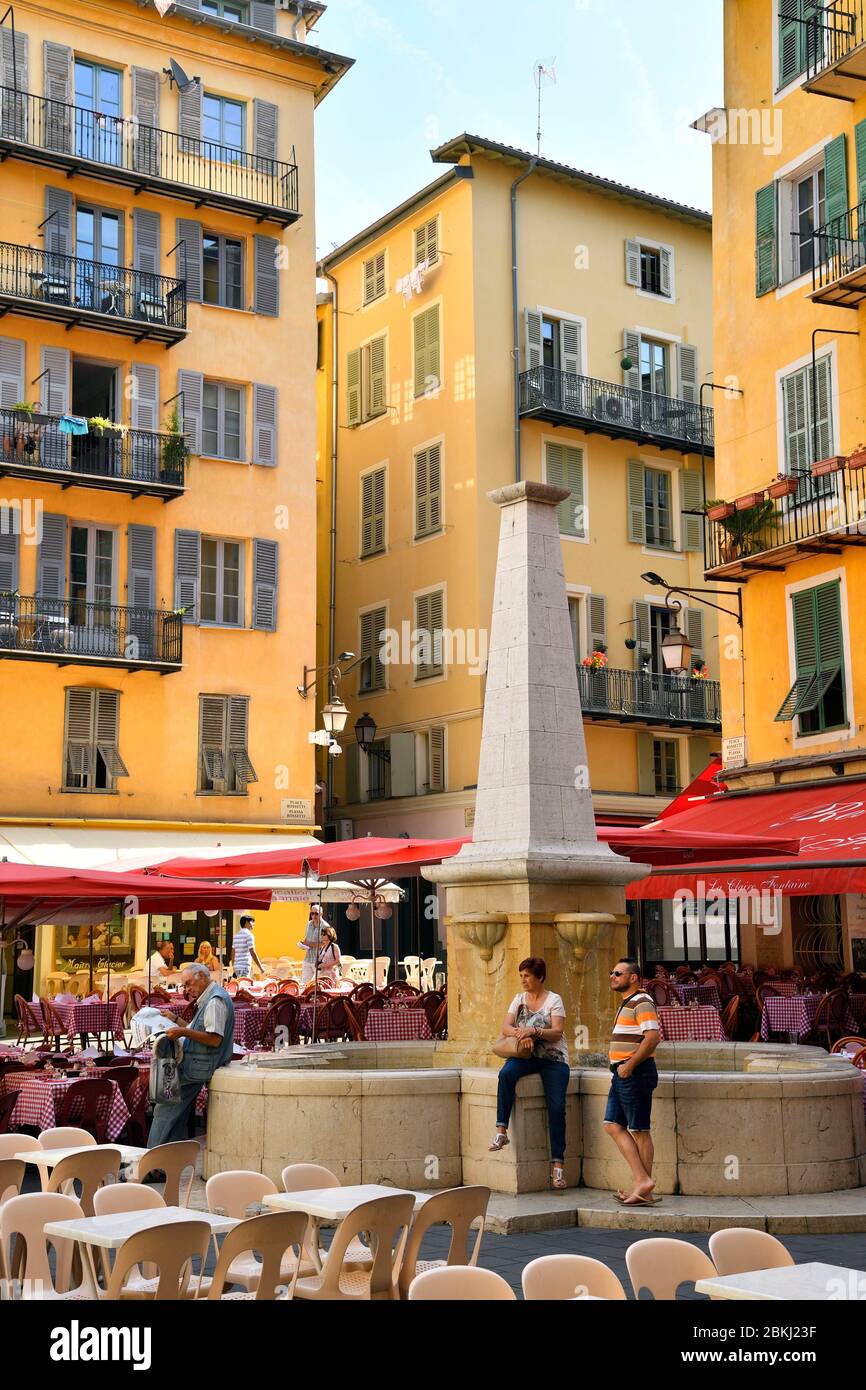 France, Alpes-Maritimes, Nice, old town, place Rossetti square Stock ...