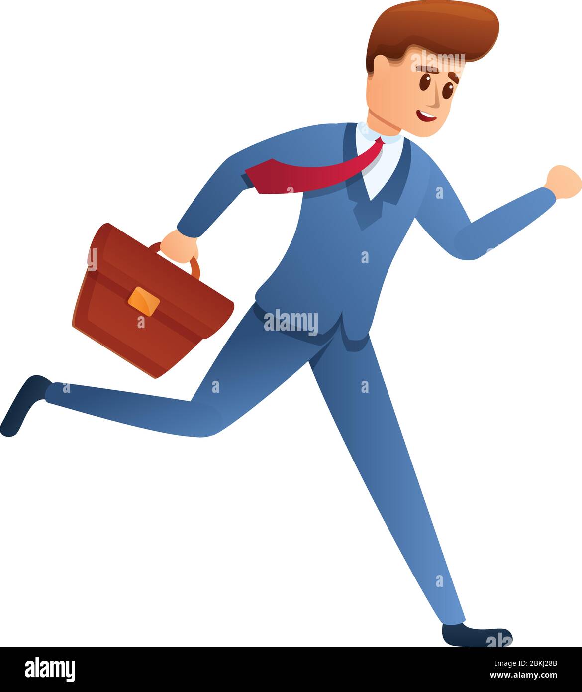 Running businessman icon. Cartoon of running businessman vector icon ...