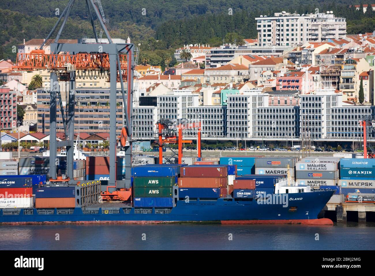 Lisbon santo amaro docks hi-res stock photography and images - Alamy