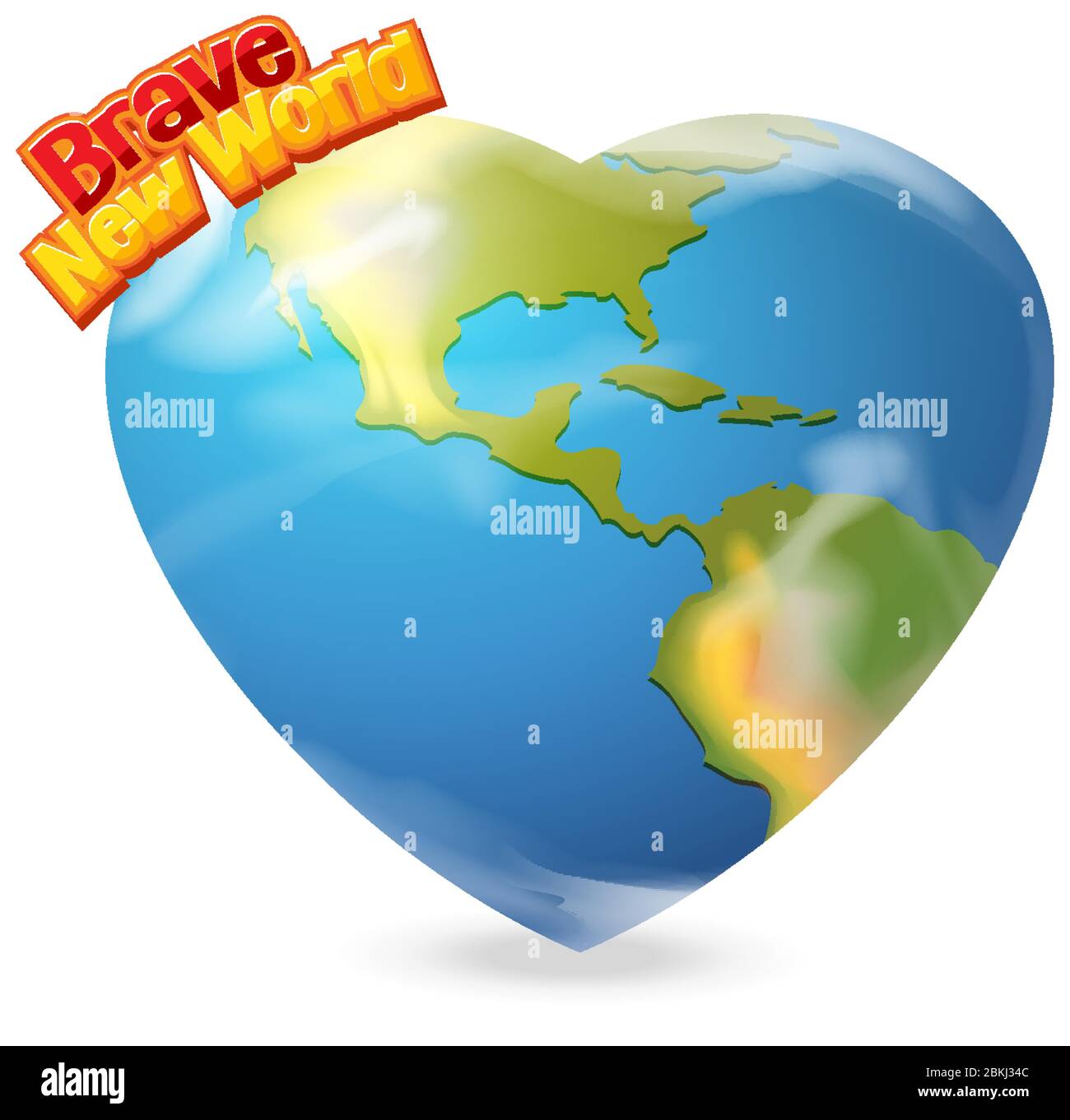 Brave new world illustration Stock Vector Images - Alamy