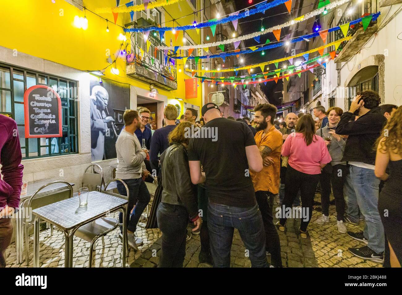 Portugal, Lisbon, Bairro Alto district, Bairro Alto is one of the ...