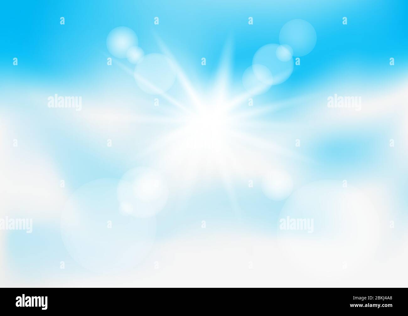 Sunset sky realistic cloud Stock Vector Images - Alamy