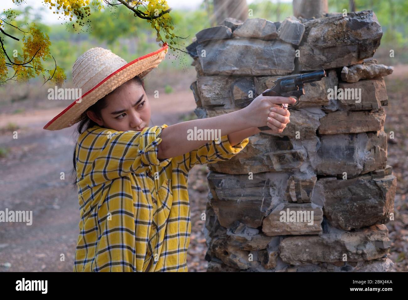 Country Girls Shooting Guns