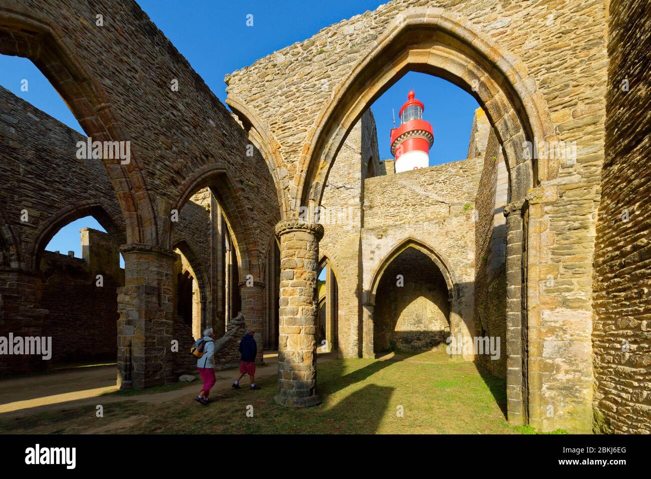 France, Finistere, Pougonvelin, stop on El Camino de Santiago, Pointe ...
