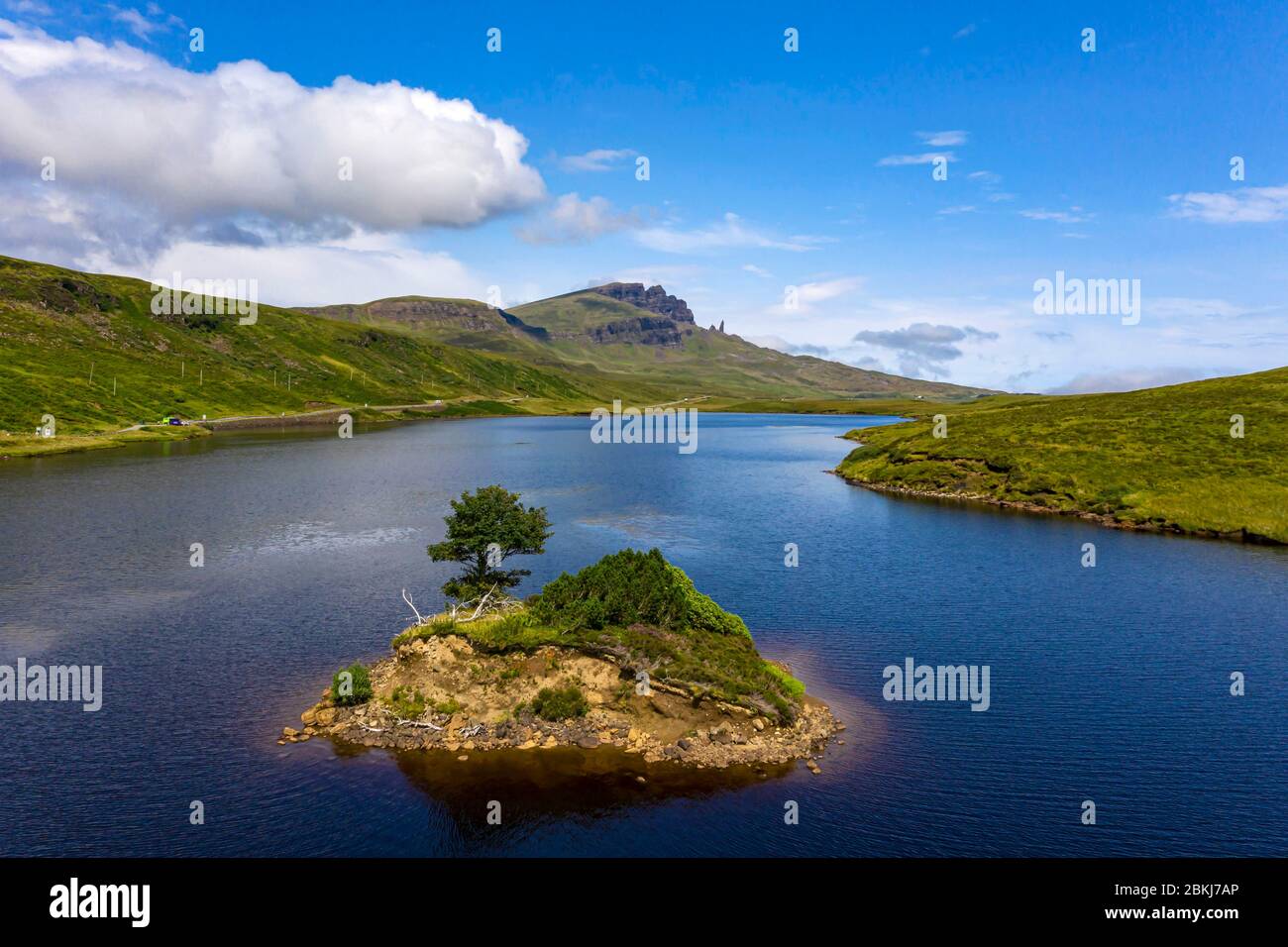 United Kingdom, Scotland, Highlands, Hebrides, Isle of Skye, Loch Fada ...
