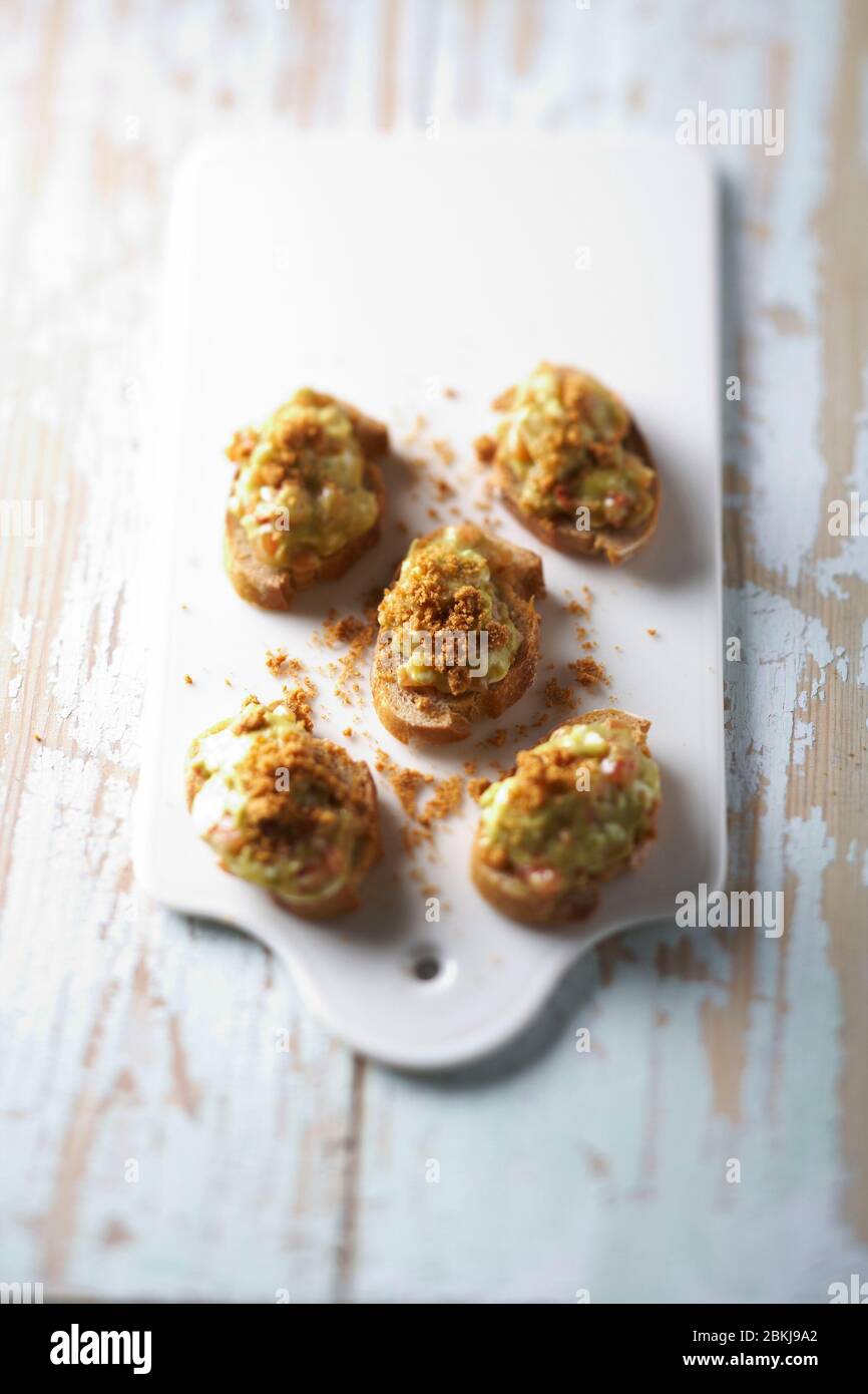 Speculos blue toast Stock Photo - Alamy