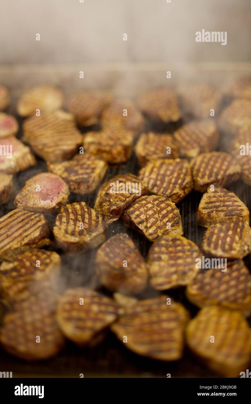 Cooking beef patties Stock Photo - Alamy