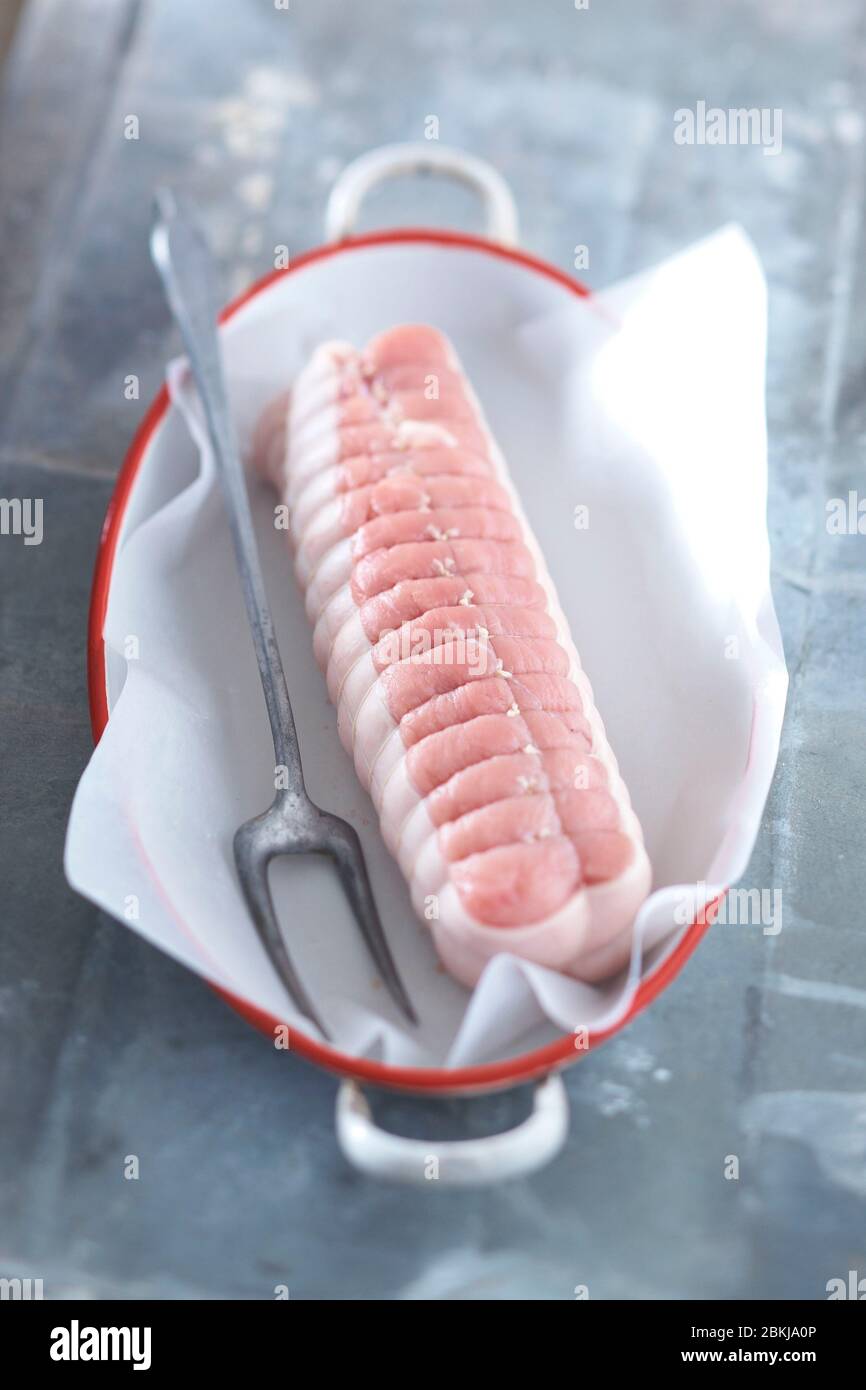 Raw veal roast Stock Photo - Alamy