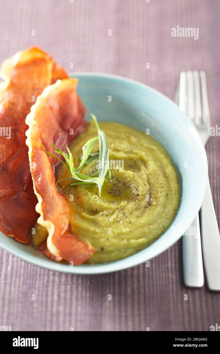 Split peas ham chips Stock Photo - Alamy