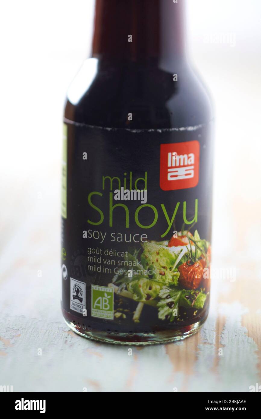 Organic ingredients, soy sauce Stock Photo - Alamy