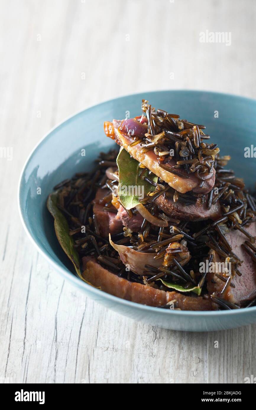 Wild duck rice Stock Photo - Alamy