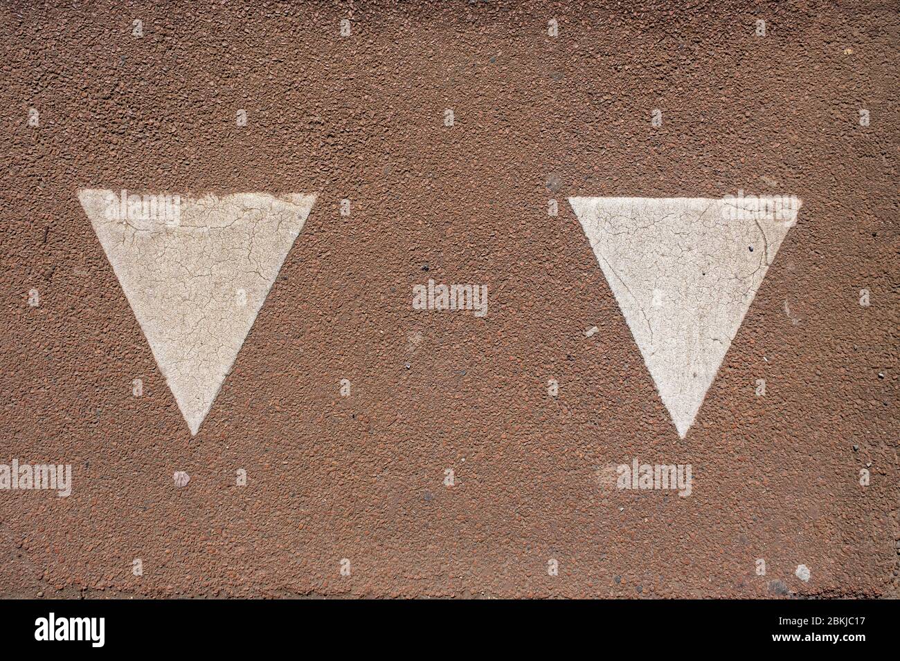 Road markings feet hi-res stock photography and images - Alamy